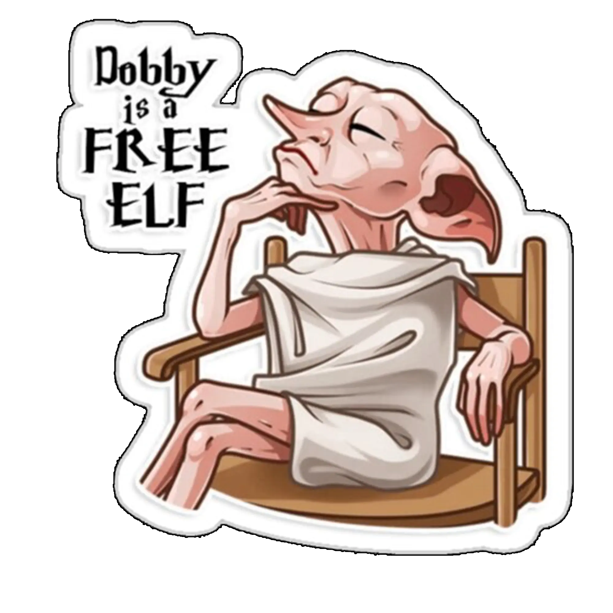 Sticker Dobby is a free elf Harry Potter – MyStiki