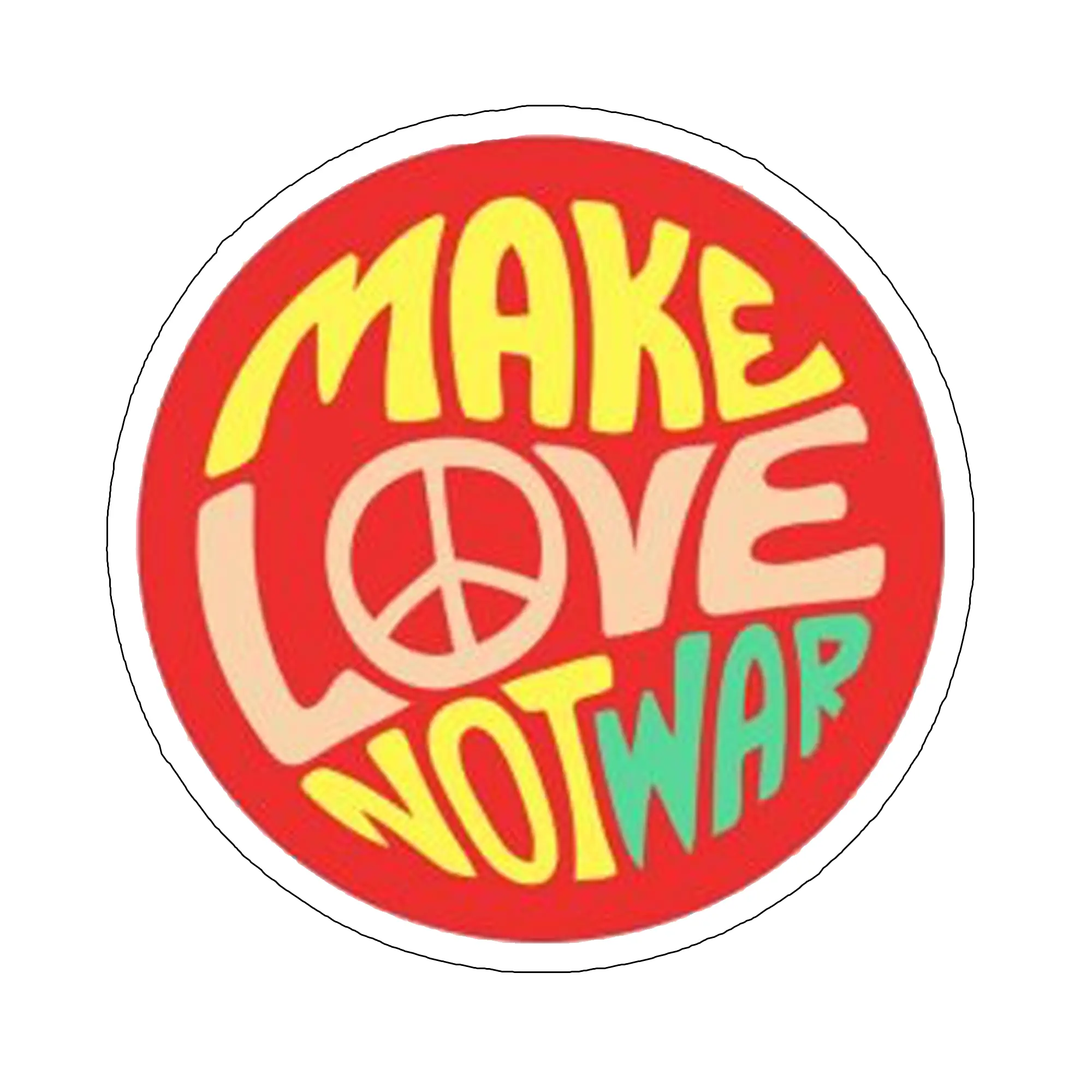 Sticker Make love, not war – MyStiki