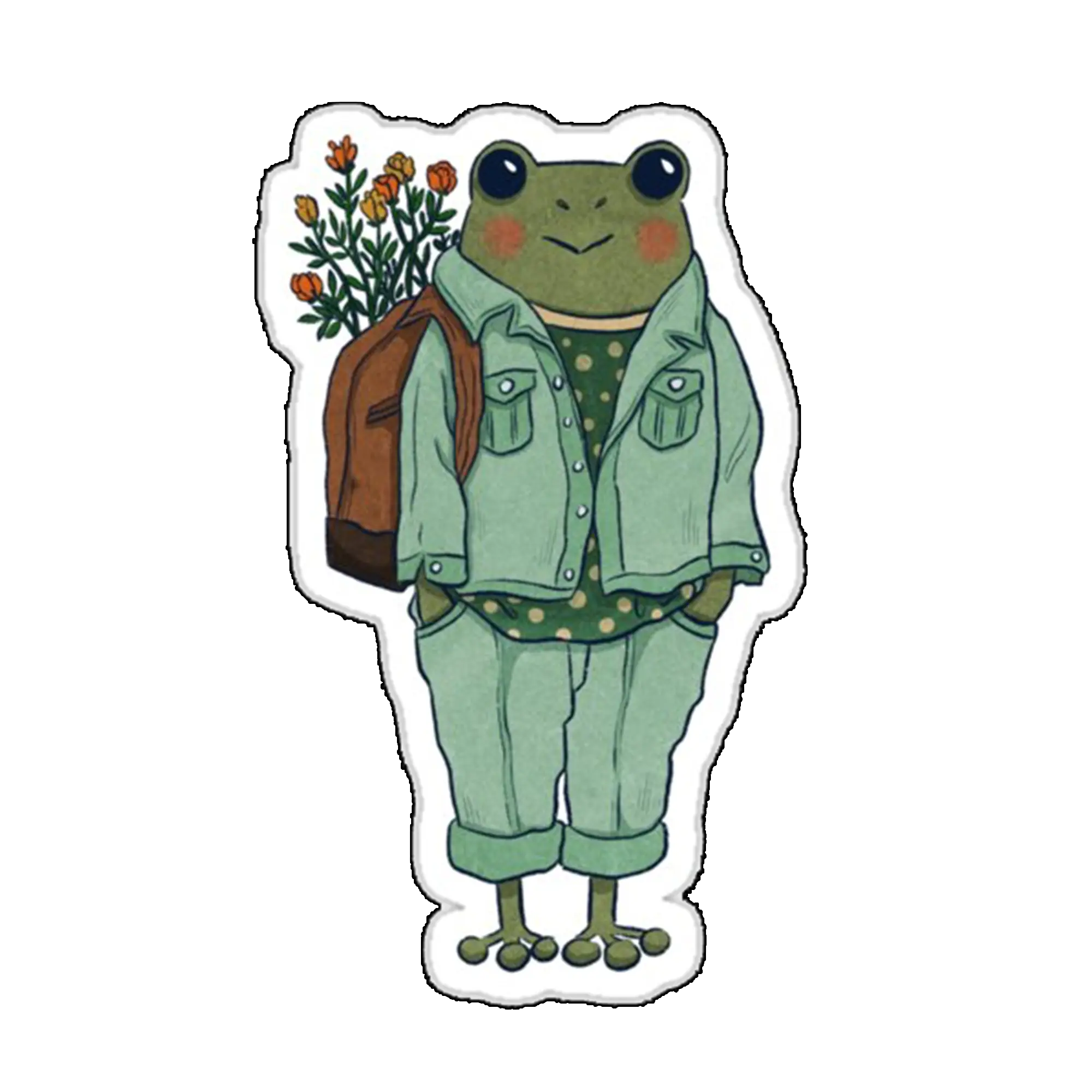 Sticker Broscuta cu flori – MyStiki