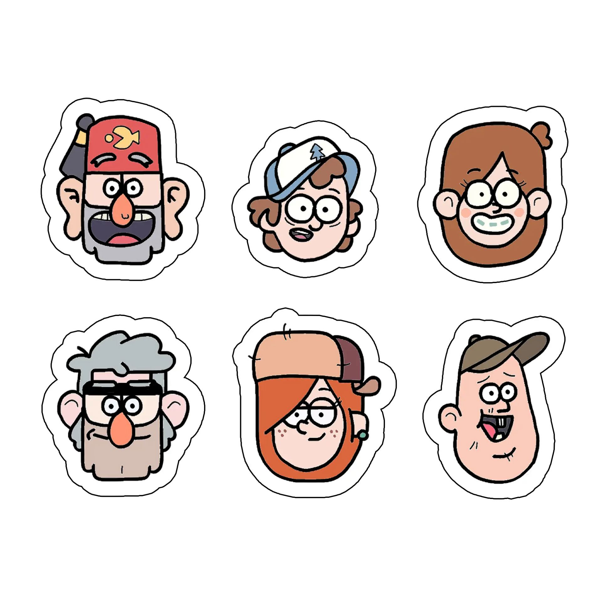 sticker Gravity falls faces – MyStiki