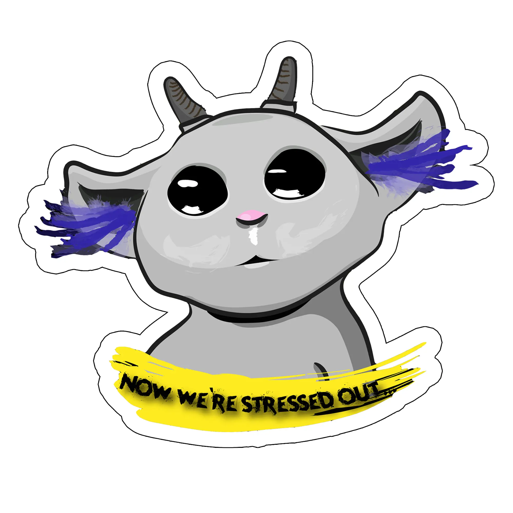sticker Now we`re stressed out – MyStiki